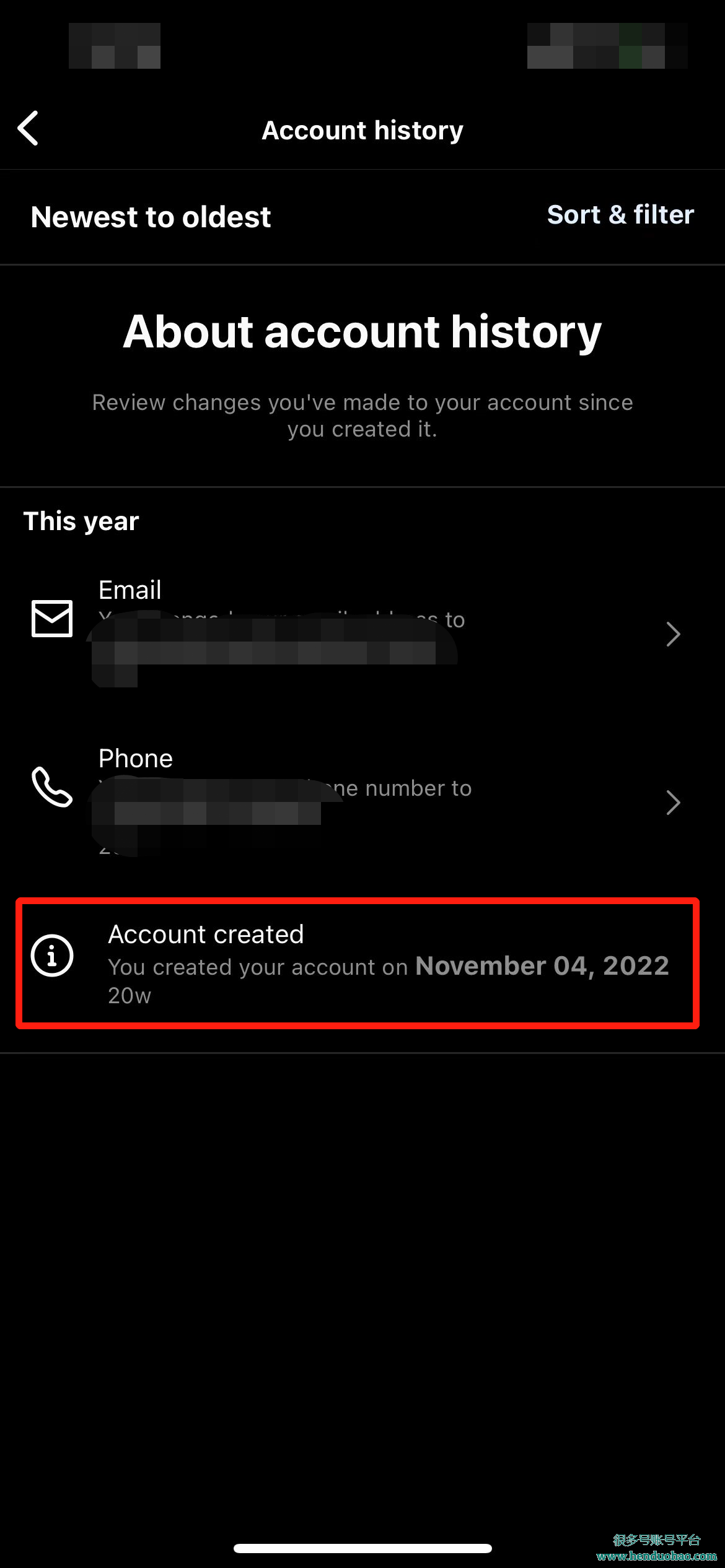 如何查看 Instagram（INS）的注册时间 - 很多号邮箱平台